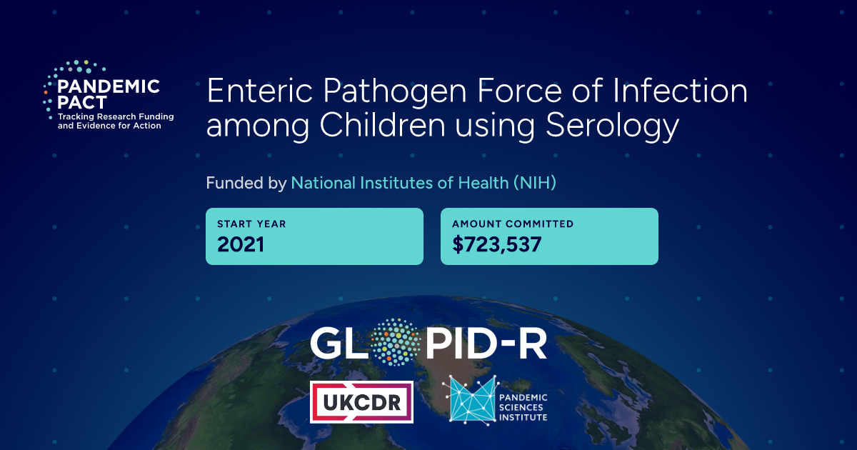Enteric Pathogen Force of Infection among Children using Serology ...